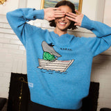 Men's Babar Cashmere Sweater Blue – Rowing Blazers