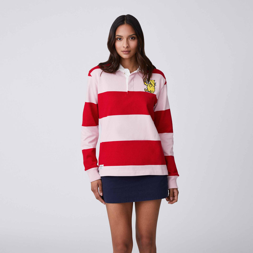 Men's Winnie-the-Pooh Cotton Rugby Red Pink Block Stripe – Rowing Blazers