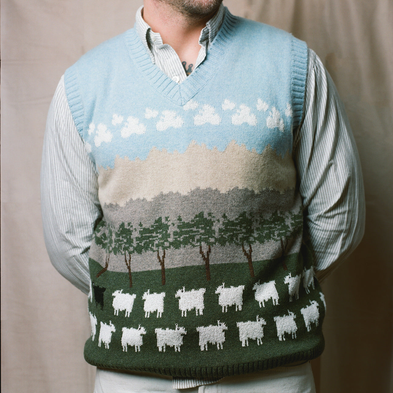 Warm & Wonderful Scenic Sheep Vest – Rowing Blazers