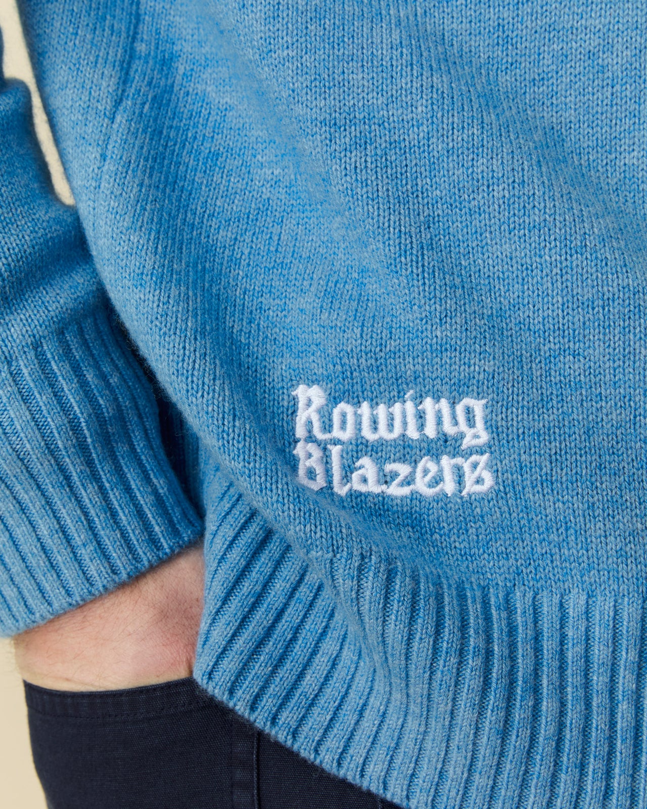 Babar Cashmere Sweater Blue – Rowing Blazers