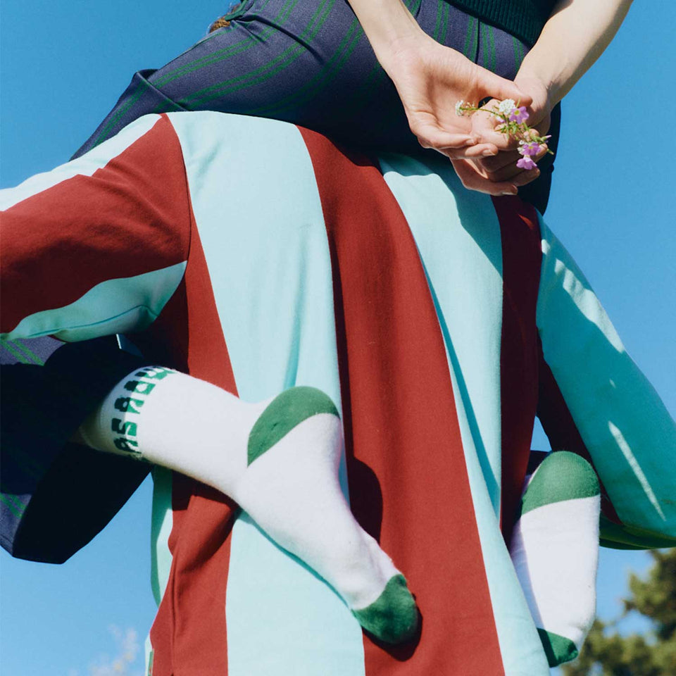 Women's La Veste Striped Rugby Blue and Burgundy – Rowing Blazers