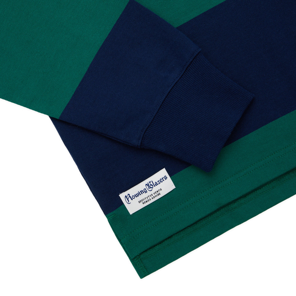 Men's Block Stripe Rugby Navy/Hunter – Rowing Blazers