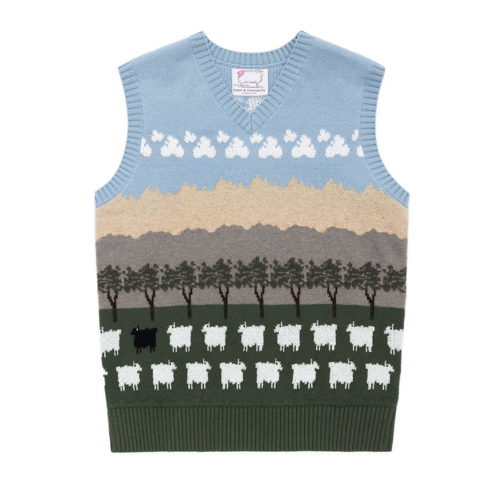 Warm & Wonderful Scenic Sheep Vest – Rowing Blazers
