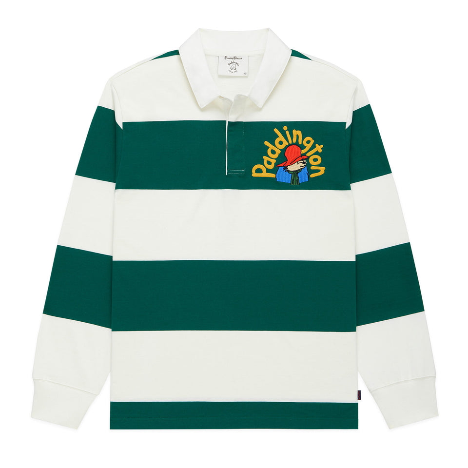 Paddington Bear Striped Cotton Rugby Green – Rowing Blazers