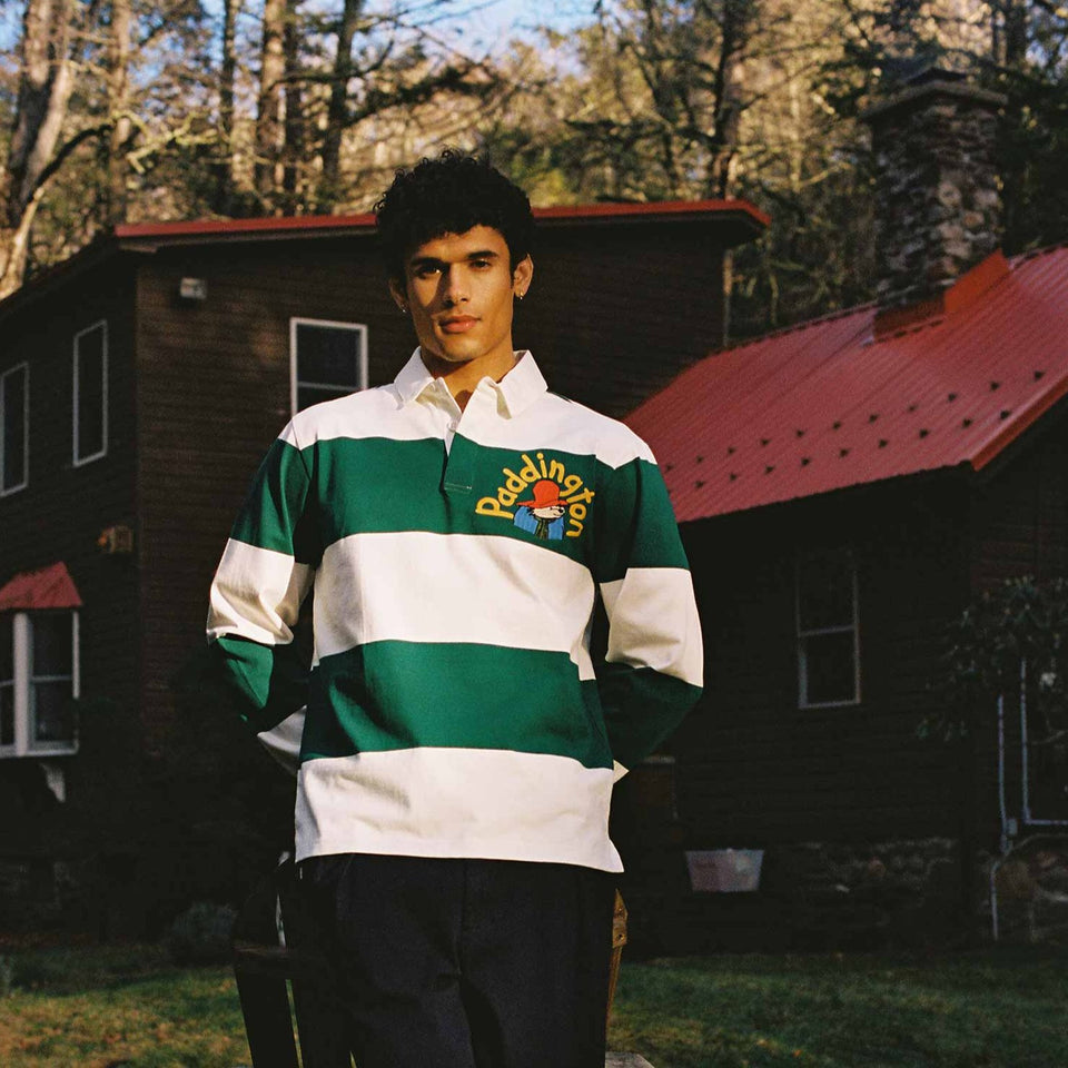 Paddington Bear Striped Cotton Rugby Green – Rowing Blazers