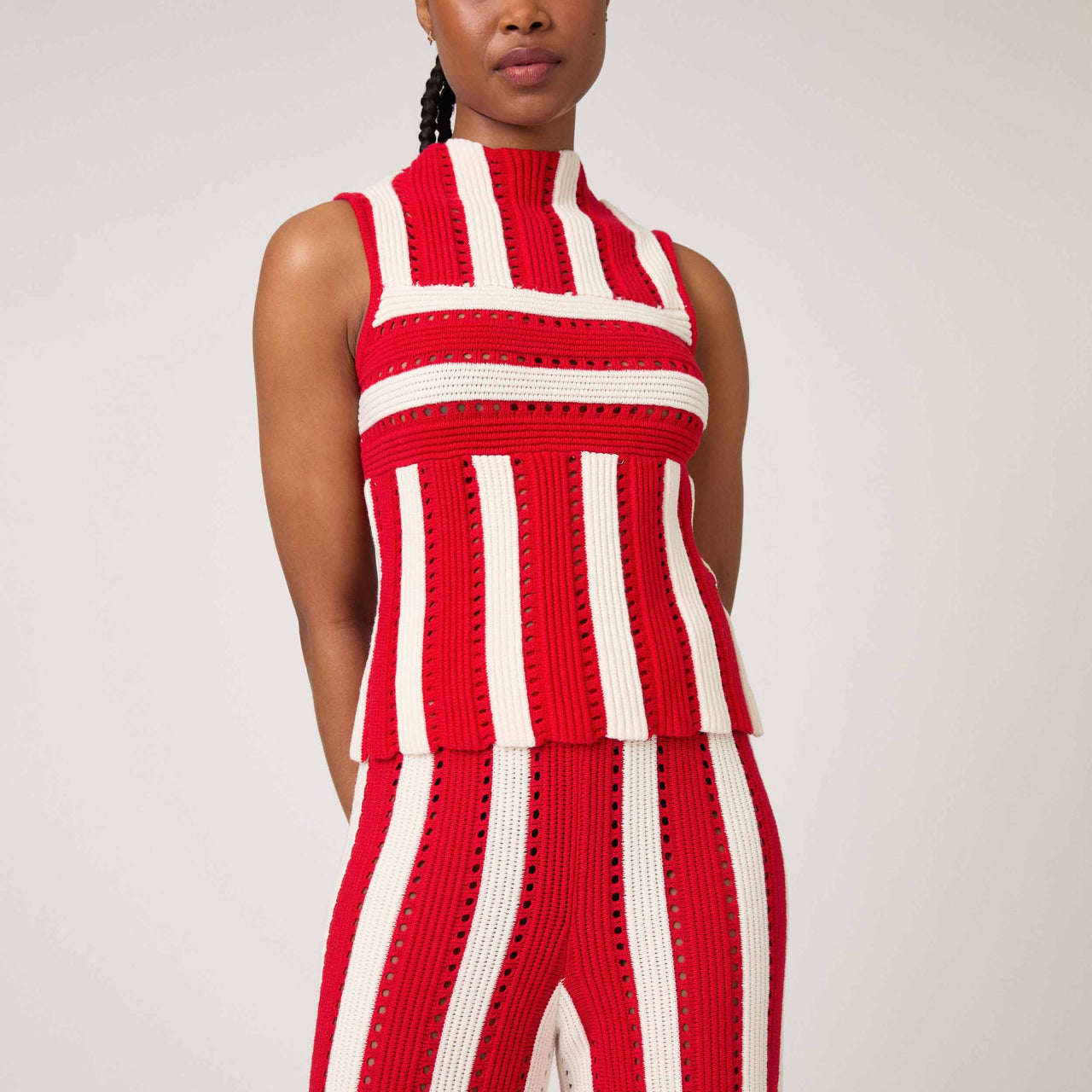 Women's Knit Stripe Tank Red – Rowing Blazers