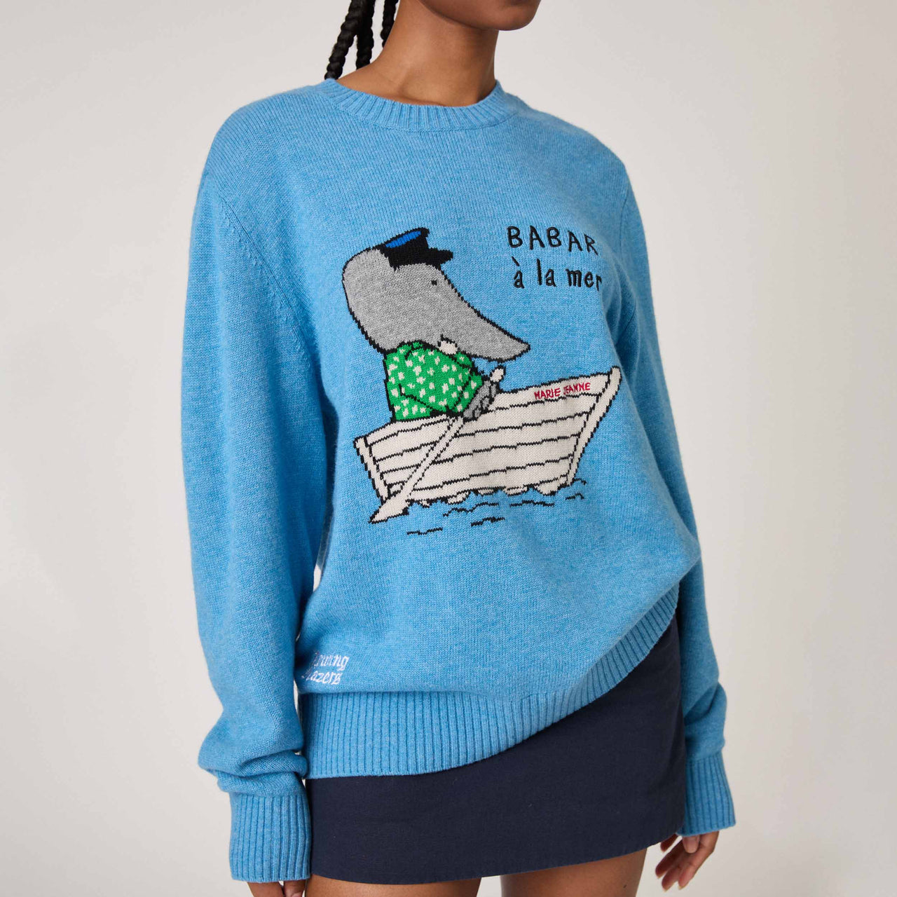 Men's Babar Cashmere Sweater Blue – Rowing Blazers