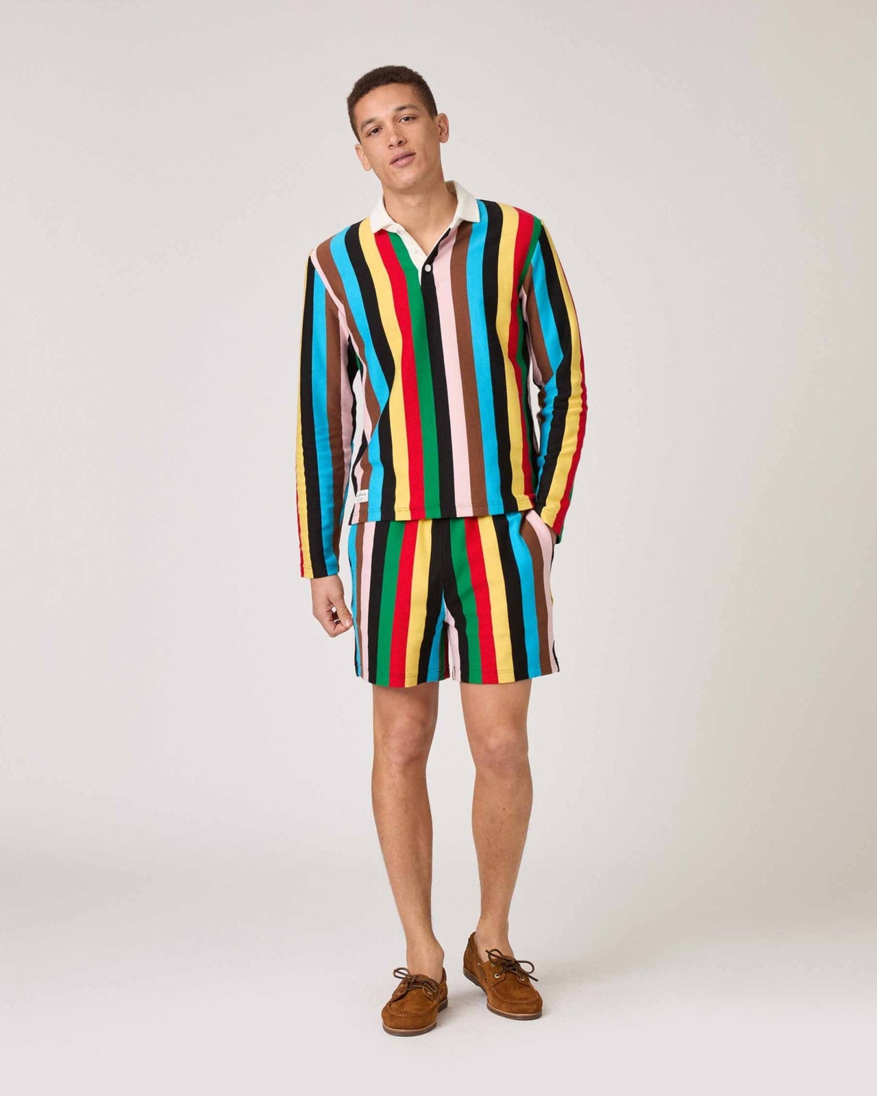 Men's Cotton Croquet Stripe Pull On Short Croquet – Rowing Blazers