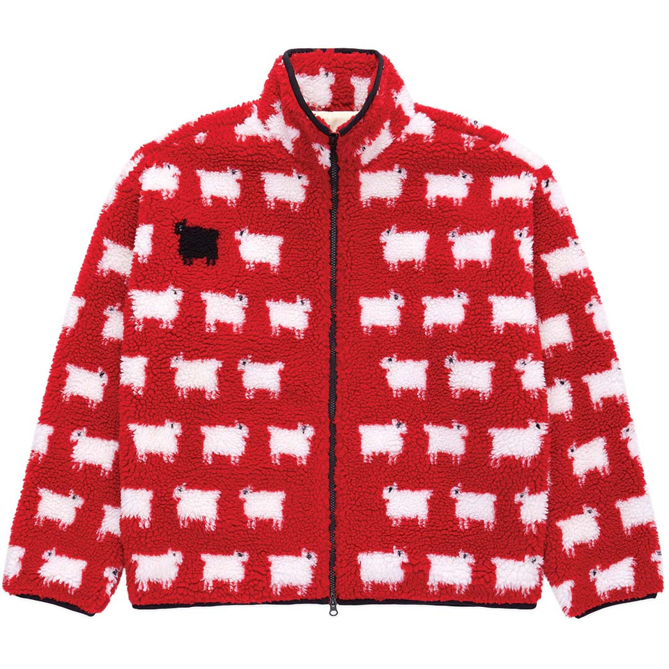 Men's Sheep Sherpa Jacket Diana Red – Rowing Blazers